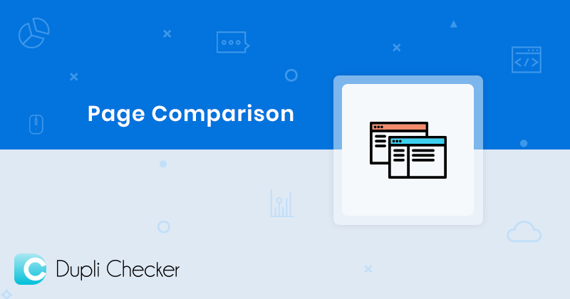Comparison website, pages, Online tool to compare web page online
